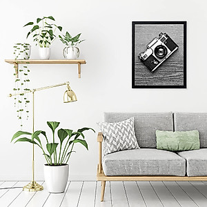 Americanflat 16x20 Picture Frame with Polished Plexiglass - Streamline Collection - Thin Border Picture Frame for Wall Display - Hanging Hardware Included - Black