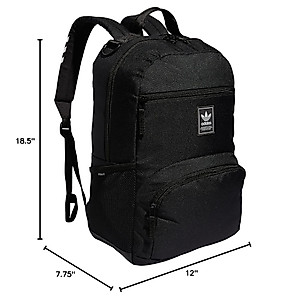 adidas Originals National 2.0 Backpack, Black/Black, One Size