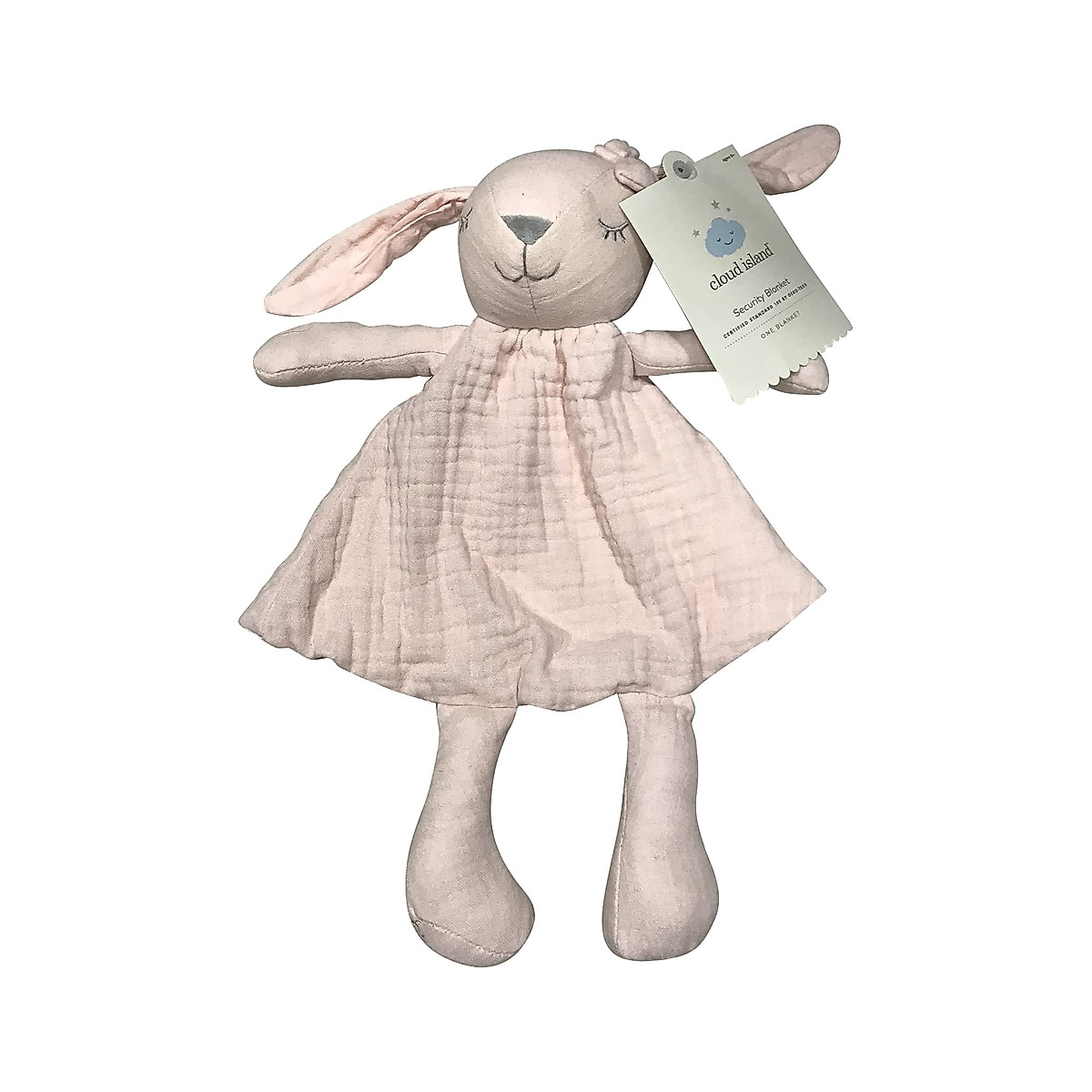 cloud island Small Security Blanket - Cloud Island Pink Bunny
