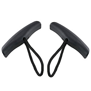 JCBIZ 2pcs 10cm Canoe Kayak Handles Carry Kit Heavy Duty Strong Toggle Handle Rope Pull Handle Cord T-Handle with Cord for Canoe