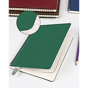 Spiral Notebooks A5 Lined 10Pcs College Ruled Journals Bulk-5 Colors Cover, 120 Pages/60 Sheets, 8.3 "x 5.8", for Students Office Business Subject Diary Ruled Book