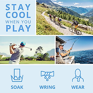 FROGG TOGGS Chilly Pad Pro Sport Microfiber Instant Cooling Towel, Machine Washable, Reusable 31"x6"