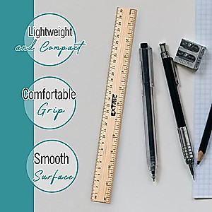 Rulers 36 Pack - Rulers 12 Inch, Rulers for Kids Great for School, Classroom - Wooden Ruler for Home and Office