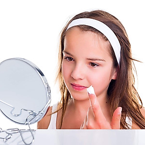 SIQUK 14 Pieces Satin Headbands White Ribbon Headband 1 Inch Plain DIY Hair Headbands for Women and Girls