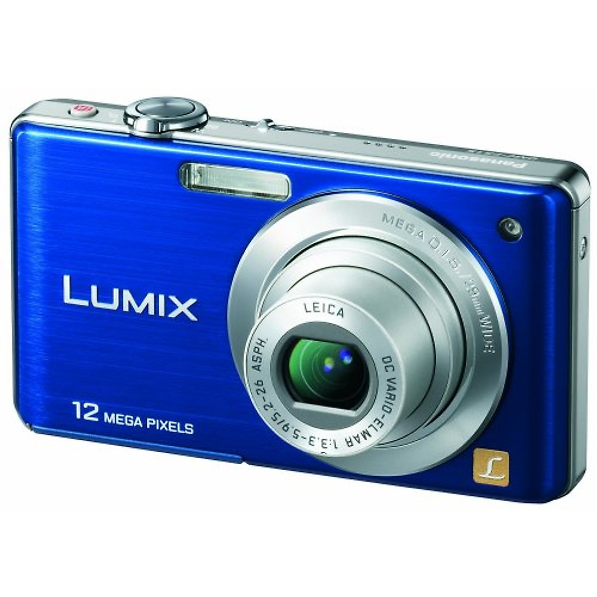 Panasonic Lumix DMC-FS15 12MP Digital Camera with 5x MEGA Optical Image Stabilized Zoom and 2.7 inch LCD (Blue)