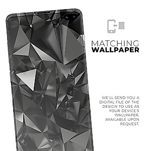 DesignSkinz Black 3D Diamond Surface Protective Vinyl Decal Wrap Skin Cover Compatible with The Samsung Galaxy S20 (Screen Trim & Back Glass Skin)