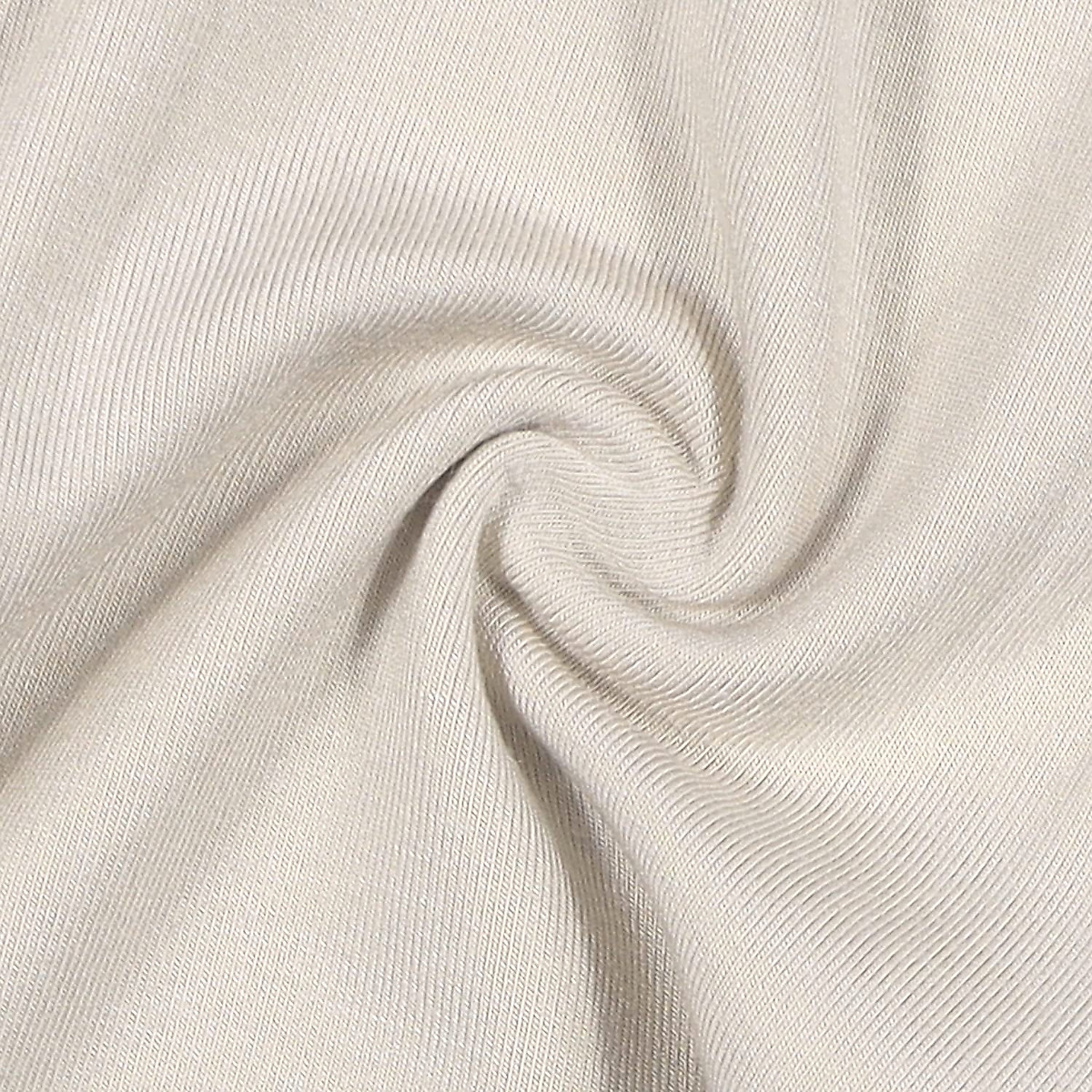 TWINOR Baby Footed Pajamas with Mittens, Soft Bamboo Viscose One-Piece Romper for Newborn Infant (light sand, 0-3 Months)