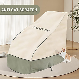 Kollecktiv Massage Chair Cover, Waterproof Dustproof Protector Cover for Full Body Massage Chair Recliner, Cover with Drawstring, Zero Gravity Recliner Massage Chair Protector Cover