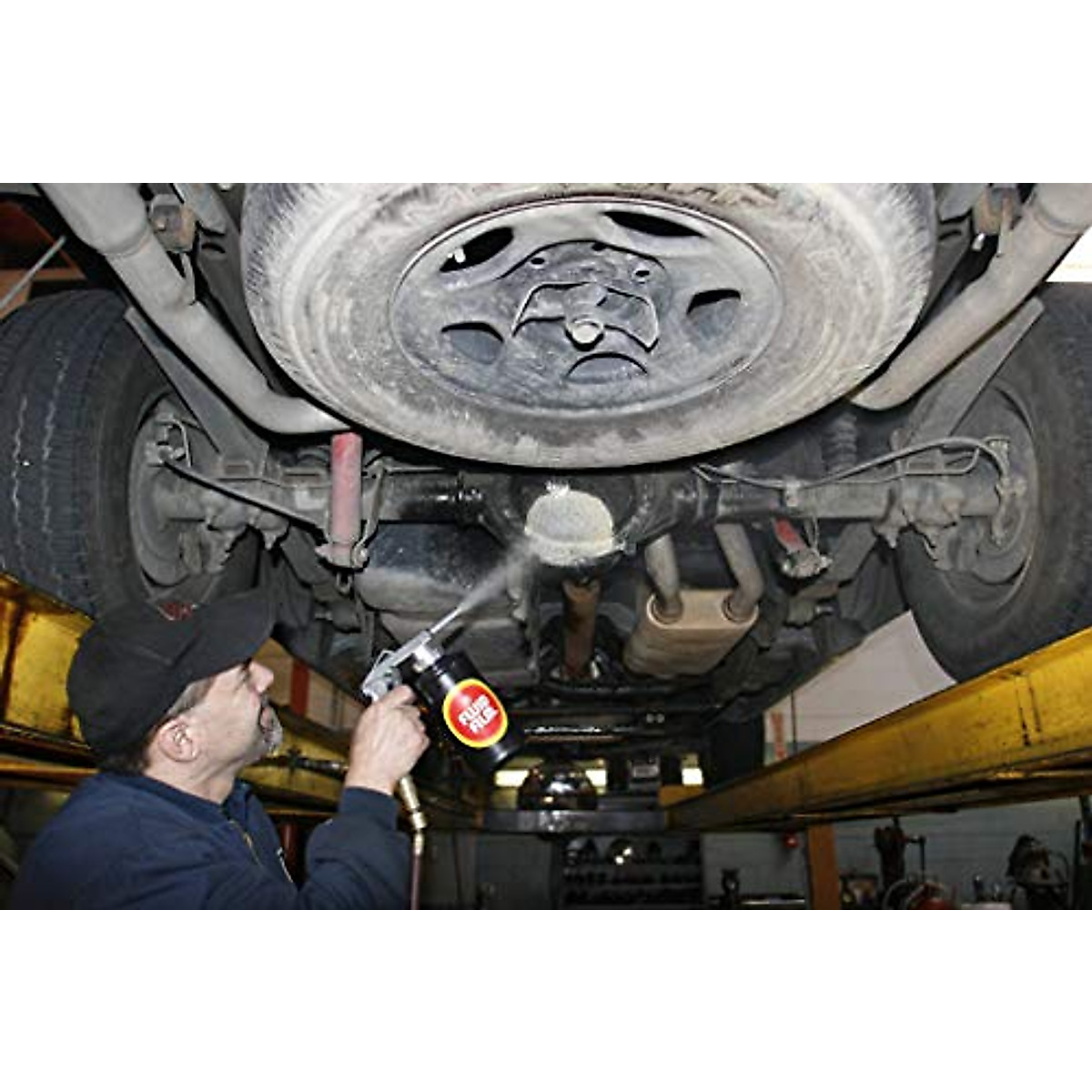 Fluid Film Black Non-Aerosol, Long Lasting Corrosion, Penetrant & Lubricant, Anti-Rust Coating, Protects All Metals in Marine and Undercoating in Automotive & Snow-Handling Vehicles, 1 Gallon