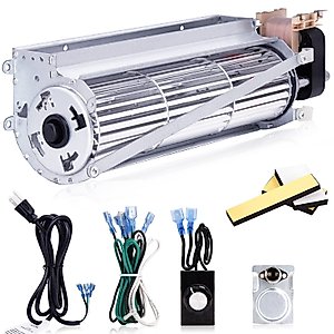 Hiorucet BLOT BLOTMC Replacement Fireplace Blower Fan KIT for Monessen, Hearth Systems, Martin, Majestic, Hunter. Ball Bearing, Quiet, High Air Flow.