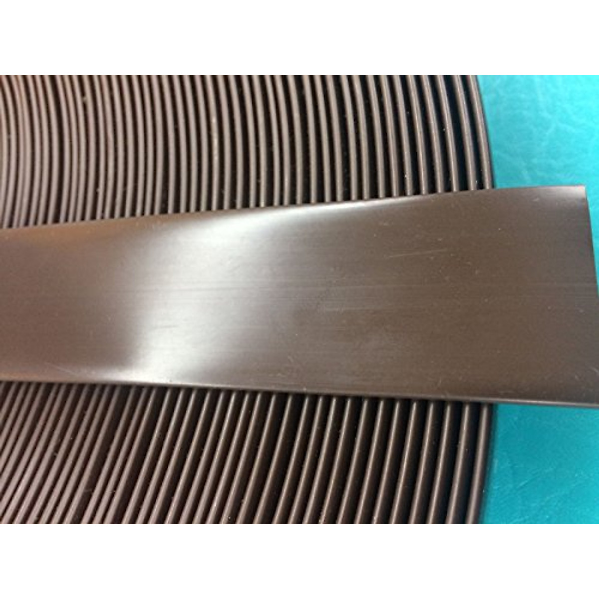 Dark Brown 1.5" Wide 20' Length Chair Vinyl Strap Strapping for Patio Lawn Garden Outdoor Furniture Matte Finish Color