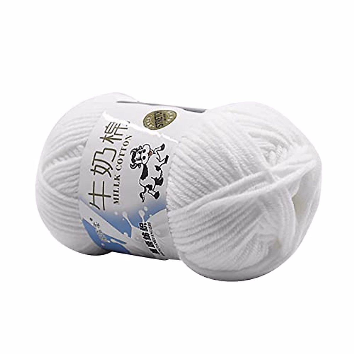 2 Set 1 Roll 5-Strand Wool Yarn Soft Warm DIY Beginner Needlework Hand Knitting Crochet Yarn Ball for Sewing Shop Crochet Thread