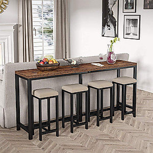 Tribesigns 70.9 inch Extra Long Console Table Behind Couch, Easy Assembly Sofa Table for Living Room Small Space, Modern Gold Narrow Entryway Hallway Table (Gold and White)