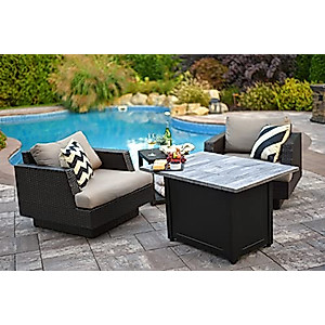 Endless Summer Gas Outdoor Fire Pit Gad17104es Rustic Square Steel
