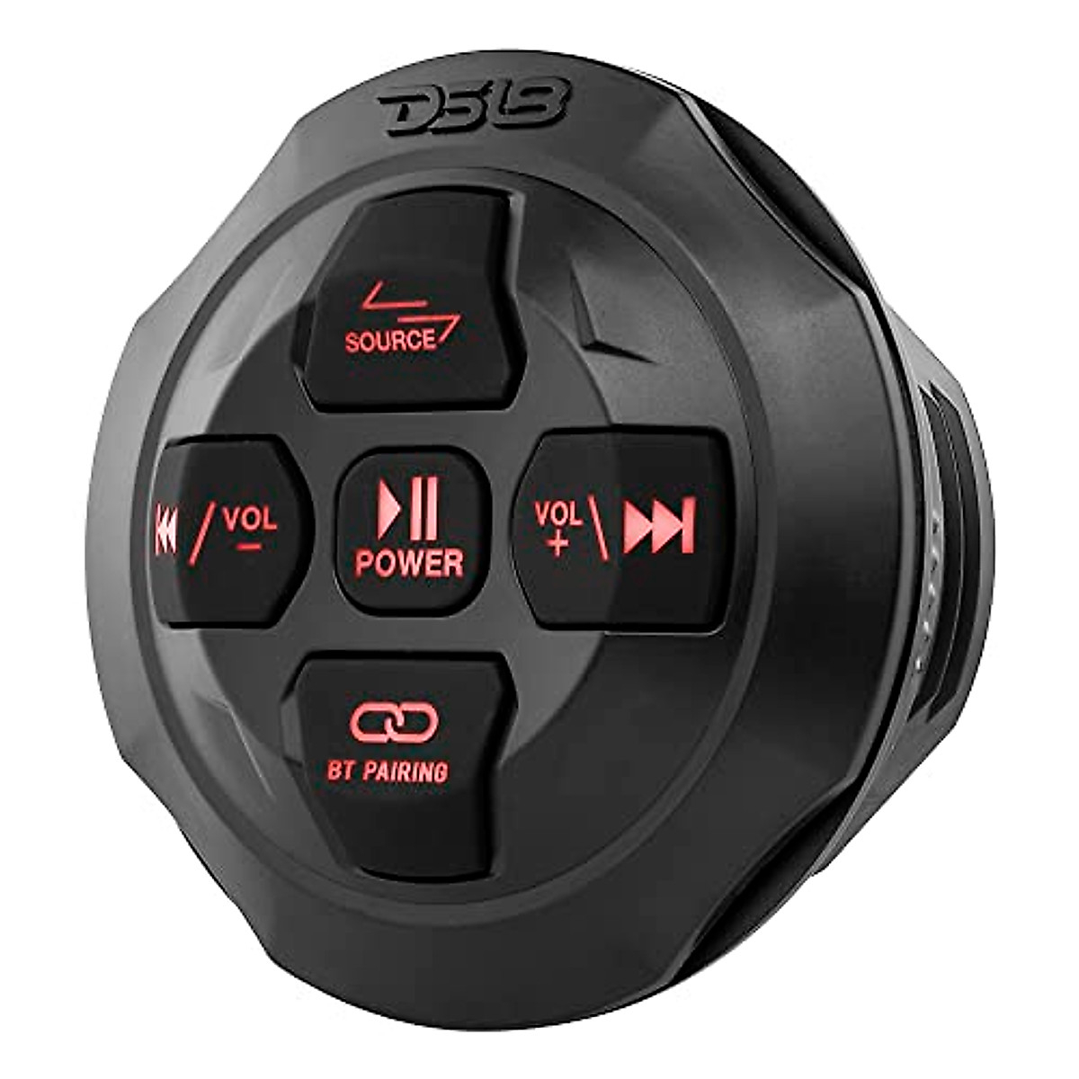 DS18 BTRCRMIC Wireless Bluetooth Audio Controller, Waterproof Marine Receiver Remote Control w/USB Bluetooth RCA - CB Radio Style Microphone with Audio Controls - iOS/Android Compatible