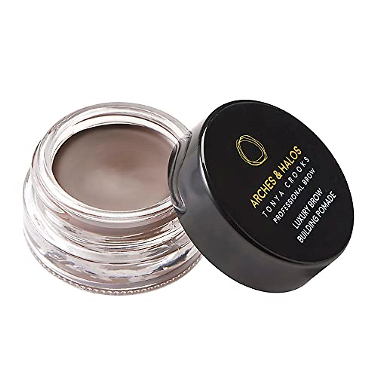 Arches & Halos Luxury Brow Building Pomade in Dark Brown, 0.1 Ounce