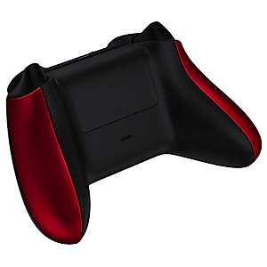 eXtremeRate Controller Grip for Xbox Series X & S, Scarlet Red Soft Touch Comfortable Left Right Side Rails, Replacement Parts Rear Shell for Xbox Core Wireless Controller [Controller Excluded]