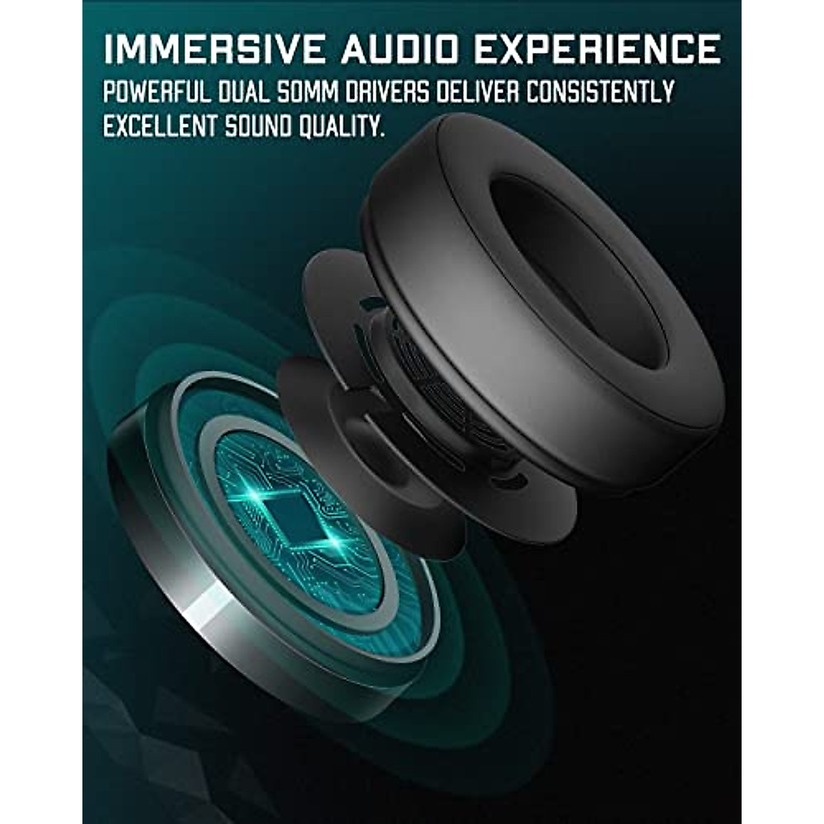 Cat Ear Headphones with Noise Canceling Microphone and Surround Sound, Gaming Headset with Removable Cat Ears, LED Lights, Compatible with PC, Xbox One, PS4, PS5, Switch, Black Gamer Headset Wired