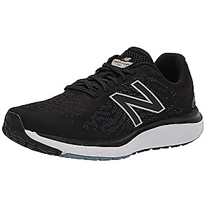New Balance Men's Fresh Foam 680 V7 Running Shoe, Black/Star Glo, 10.5 X-Wide