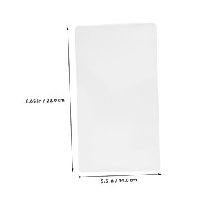 PartyKindom 10pcs Board Transparent Drawing Board Drawing Tool 3D Pen Stencils Convenient 3D Pen Mat Painting Mat 3D Printing Pen Mat Basic Template 3D Pen Graffiti Pad PVC White