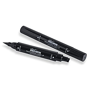 Secret Xpress Control Winged Eyeliner Stamp Waterproof Long Lasting Liquid Black Pen Cat Eye Matte Eye Makeup (Black - 2 Pack)