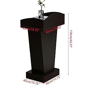 EESHHA Lectern Lecterns Minimalist Podium Stand with Drawers and Open Storage Lecterns Wood Conference Table Portable Teacher Podiums