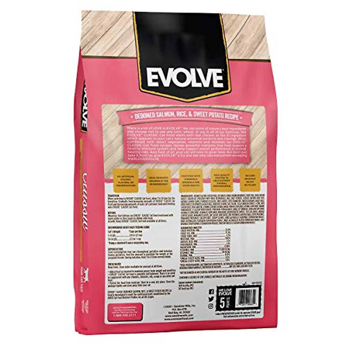 Evolve Classic Deboned Salmon, Rice and Sweet Potato Recipe Cat Food, 2.75lb