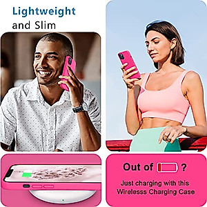 LOVE 3000 Designed for iPhone 13 Pro Max Case, Silicone-Shockproof-Protective Phone Case for iPhone 13 Pro Max 6.7 inch, Hot Pink
