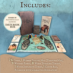 Tortuga 1667 Board Game, Treasure Plunder Game of Cards, Strategy, Deceit, and Luck for 2-9 Players