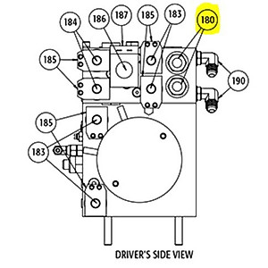 SnowDogg Part # 16152334-3000 PSI Angle Relief Valve