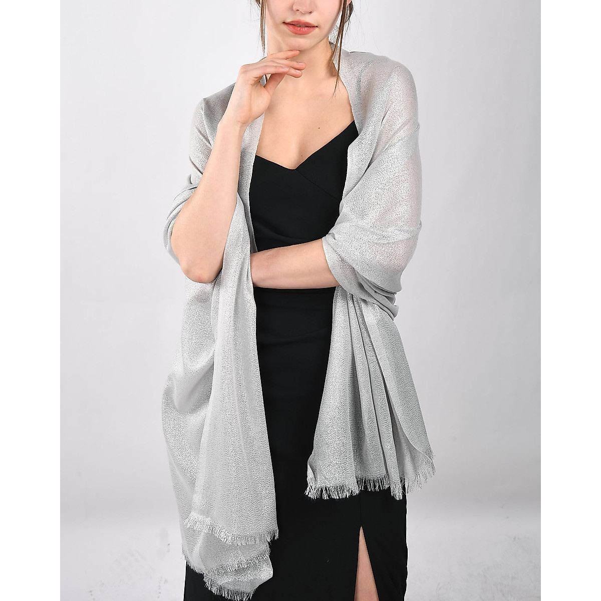 FURTALK Womens Sparkling Shawls and Wraps For Evening Party Bridal Wedding Formal Dresses