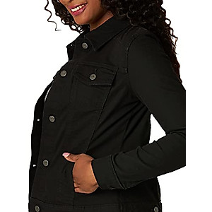 Riders by Lee Indigo Women's Denim Jacket, Black, X-Large