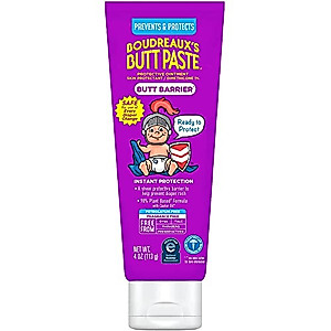 Boudreaux's Butt Paste, Butt Barrier Ointment, Rash Prevention, 4oz tube