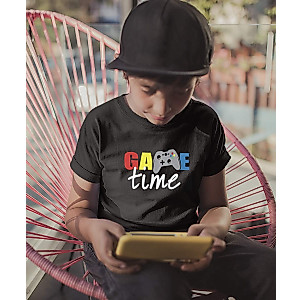 BROOKLYN VERTICAL 5-Pack Boys Video Gamer Gaming Short Sleeve Crew Neck T-Shirt with Chest Print | Soft Cotton Sizes 6-20 (Combo C, XL)