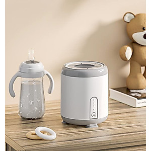 Baby Formula Dispensers & Mixers,360 -Degree Two -Way Shaking Milk,Shake Milk Evenly and Less Bubbles,Three -Gear Timing Milk,Wireless Portable Milk Shake,1200mAh Battery,Baby Bottle Shaker (White)