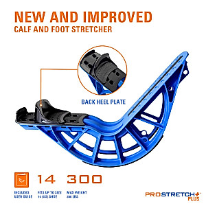 ProStretch Plus Customizable/Adjustable Calf Stretcher and Foot Rocker for Plantar Fasciitis, Achilles Tendonitis and Tight Calves, Made in USA