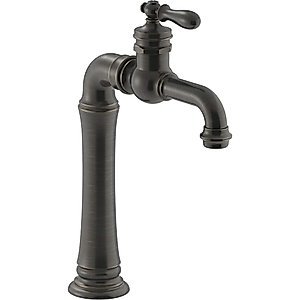 Kohler 72763-9M-2BZ Artifacts Gentleman's Single-Handle Bathroom Sink Faucet, Oil-Rubbed Bronze