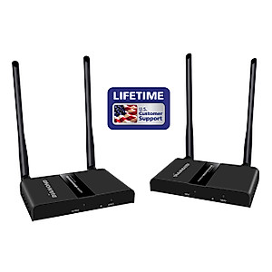 Diamond Multimedia Multi- Channel 2X2 Wireless HDMI 5GHz Kit, Stream HD 1080P Video/Audio up to 300 ft from Any HDMI Source to HDTV/Monitor/Projector (VS600), Black