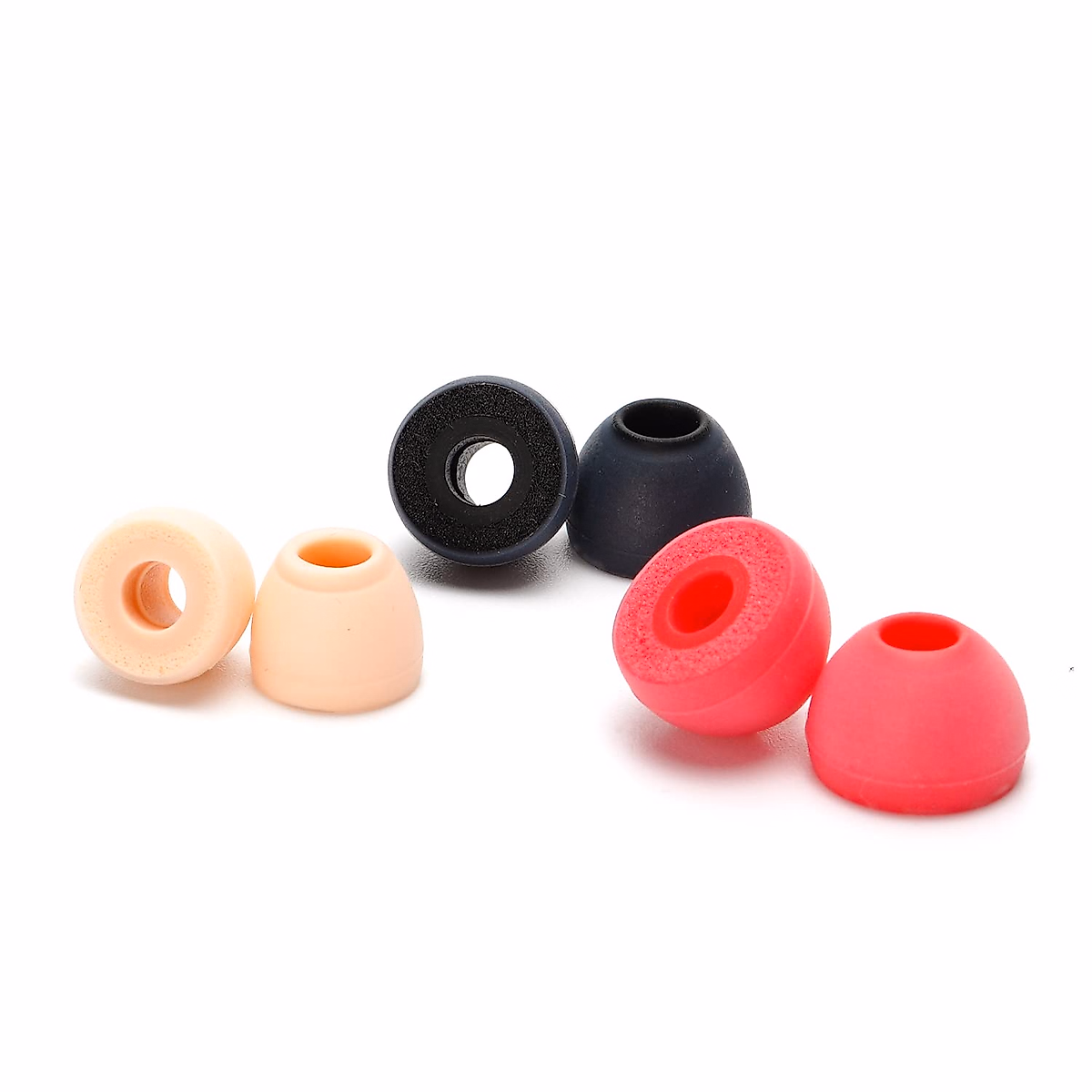 HiFiGo SeeAudio x Zeos Render Memory Foam Earbuds Eartips, in-Ear Monitors Earphones Silicone Ear Tips Comfort and Isolation (Yellow-S(3 Pairs))