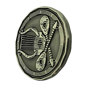 Bard Character Coin Miniature Pack (Silver 5 Pack) || Coins and Miniatures All-in-one || Fantasy Roleplaying Game || RPG Miniature|| Dungeon Miniatures || Tabletop Gaming