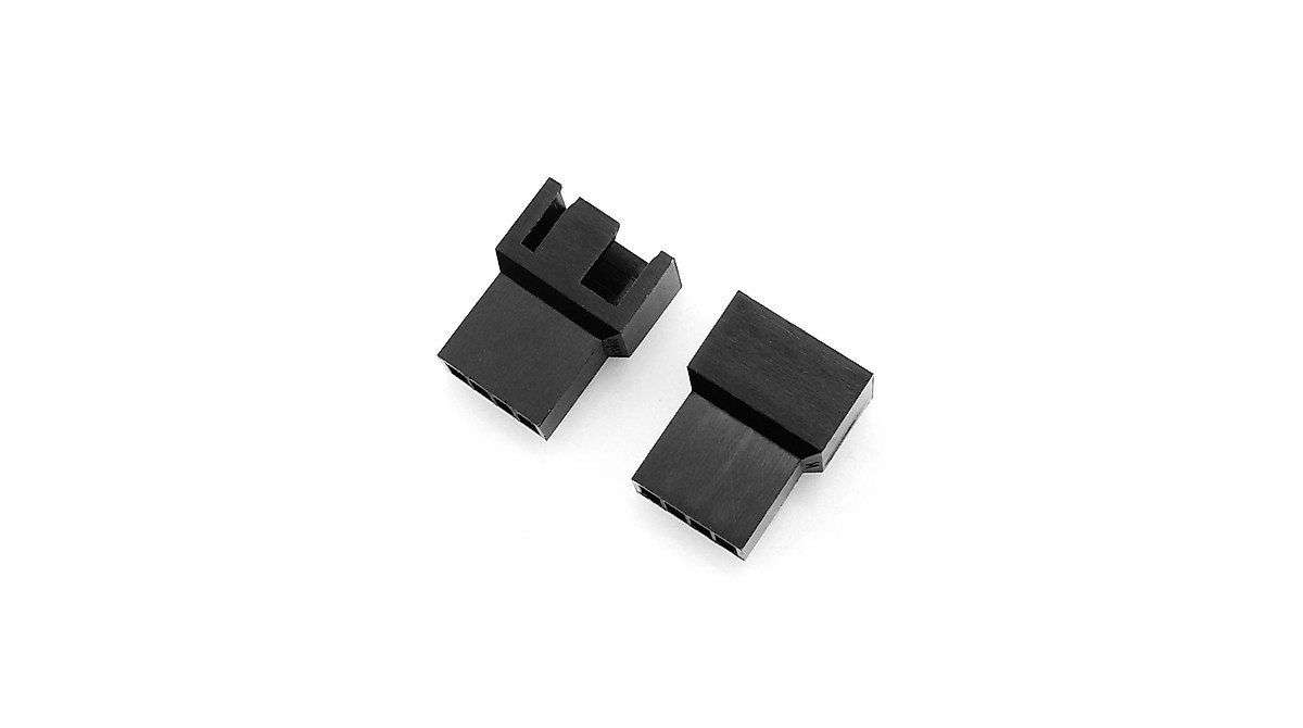 Maxmoral 5PCS PWM Plastic Shell Computer Case Cooling Fan Male Plug ...