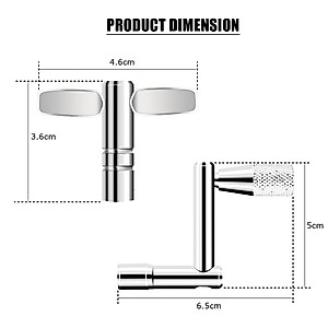 Drum Keys 3 Pack Universal Drum Tuning Key with Continuous Motion Speed Key