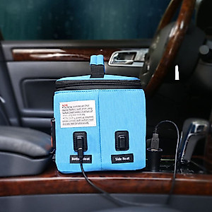 Car Baby Bottle Warmer Zcargel Portable Bottle Warmer Baby Bottle Warm Bag 6.8L High Capacity Car Bottle Warmer USB Charging Intelligent Adjustable Temperature Bottle Warmer for Baby Bottle Lunch