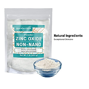 Unpretentious Non-Nano Zinc Oxide, Pure & Uncoated, Convenient Resealable Bag for Storage (1 Pound)