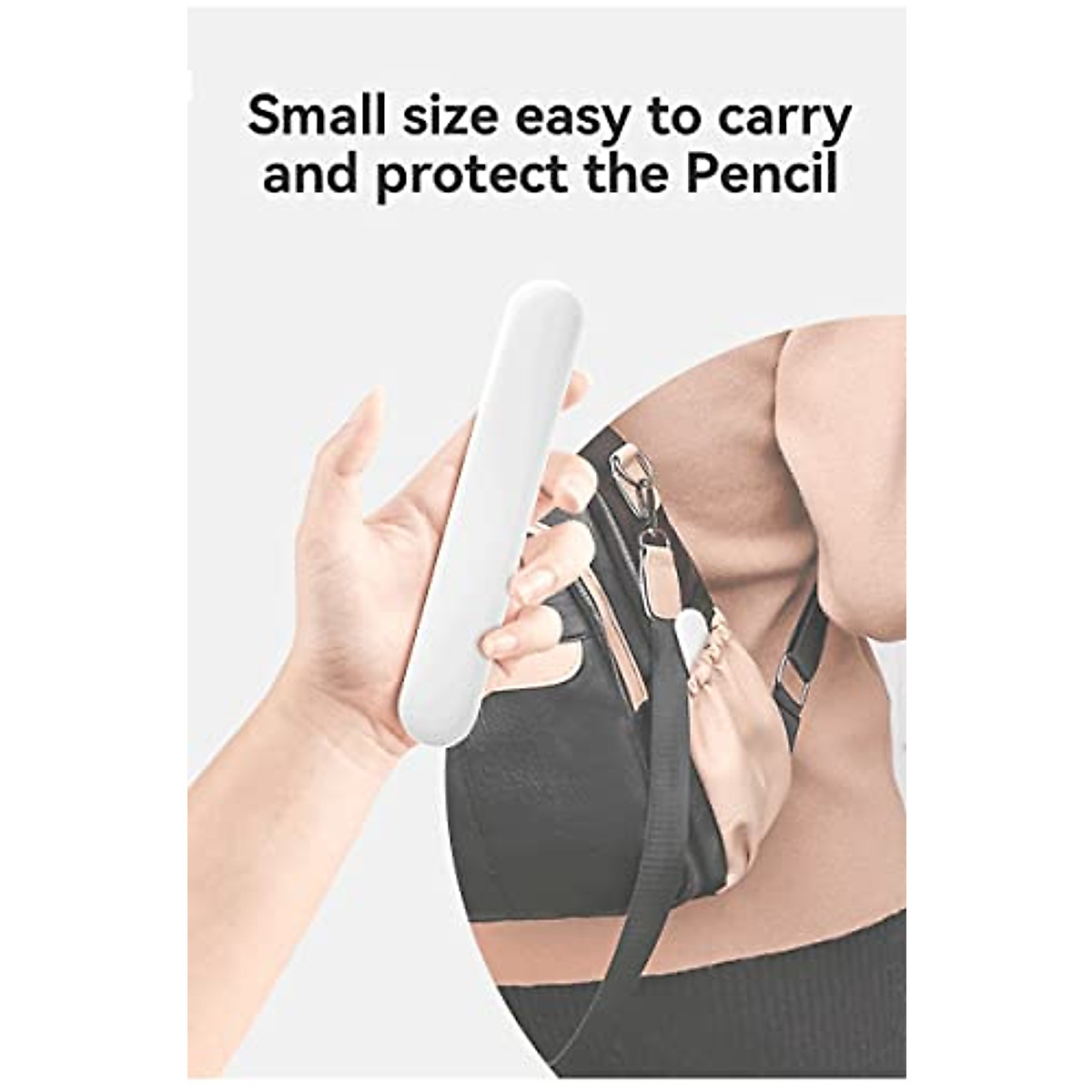 Charging Case for Apple Pencil 2nd Generation, Apple Pencil 2 Charger Dock Wireless Charger Case and Protective Case (White)