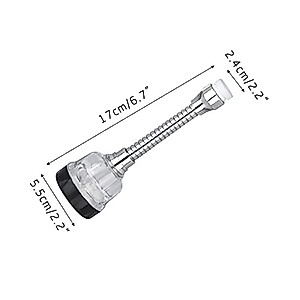 Kitchen Faucet Extender Rotating 360° Rotatable Anti-Splash Water Saving Faucet Nozzle Splash-Proof Faucet Pressurized Shower Water Saving Three Modes