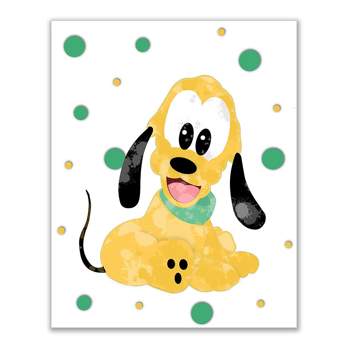 BigWig Prints Mickey And Minnie Prints - Minnie Mouse Wall Art, Mickey Mouse Wall Decor, Disney Pictures for Kids Room, Donald & Daisy Duck Posters, Goofy, Pluto - Unframed Set of 6 (8x10)