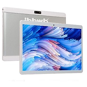 IBBWB Tablet 10 inch Android 9.0,3G Phone Call,2GB RAM, 32GB Storage, 6000mAh Battery, Dual Sim Card Slots and 5MP Rear Camera, WiFi,Bluetooth, GPS, FM, Metallic