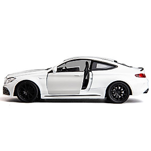 RMZ City Compatible for 1:32 Mercedes-Benz C63 Modle Cars, Diecasting Alloy Pull Back Toy Car with Sound and Light Toy for Girls and Boys Kids Toys Red