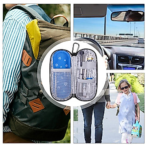 Yarwo Insulin Cooler Travel Case, Diabetic Medication Organizer with 2 Ice Packs for Insulin Pens and Other Diabetic Supplies, Black